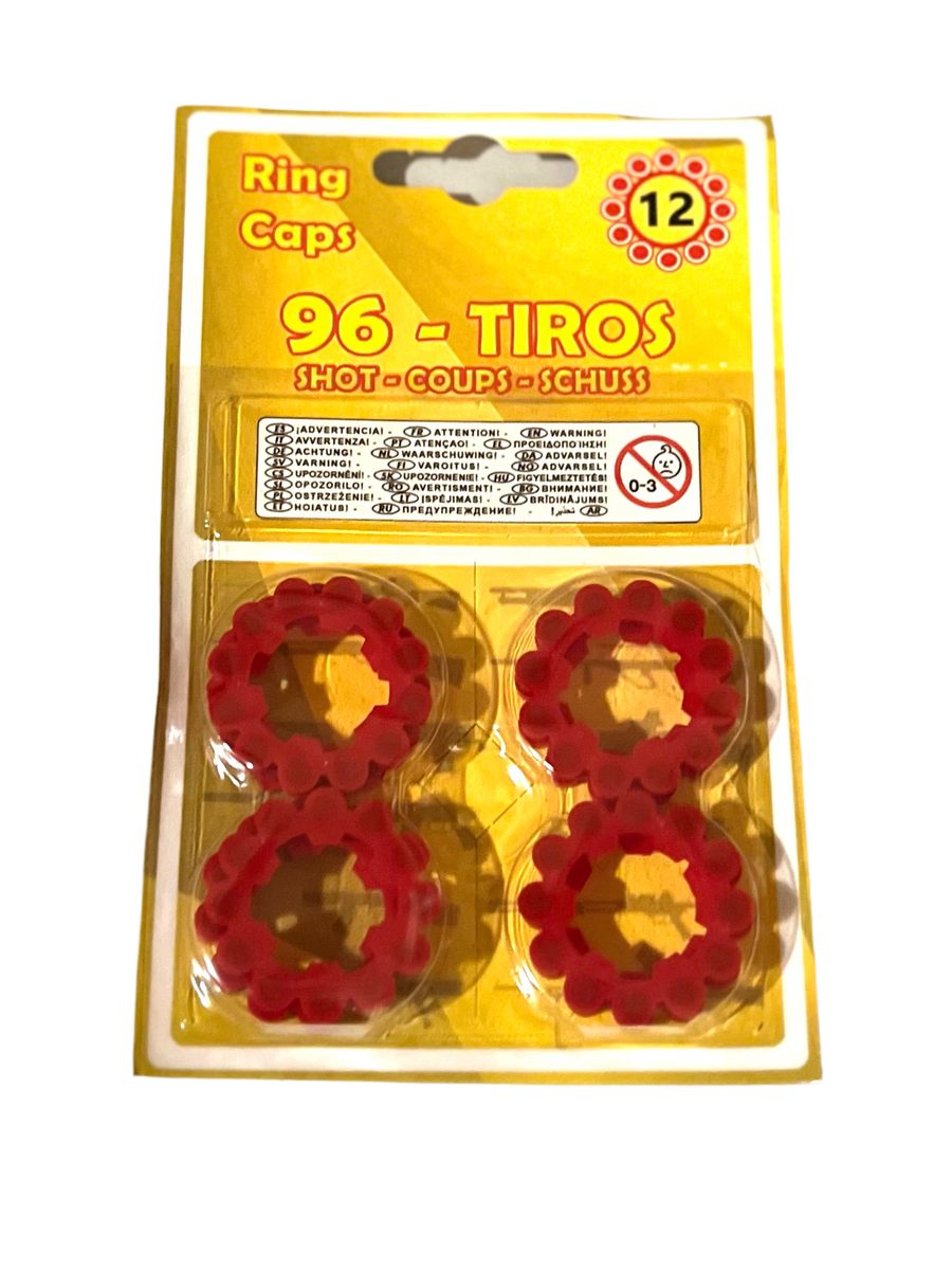 12-Shot Poppers Ring Caps Refill / 72-Single Shots Per Pack for Gonher ...
