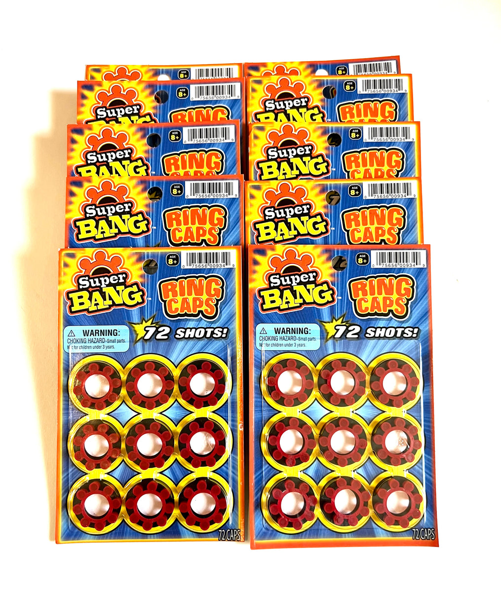 10 pack / 720 Single Shots 8-Shot Ring Caps Refill for Gonher Cap Guns ...