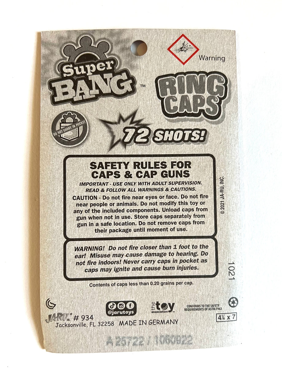 10 pack / 720 Single Shots 8-Shot Ring Caps Refill for Gonher Cap Guns ...